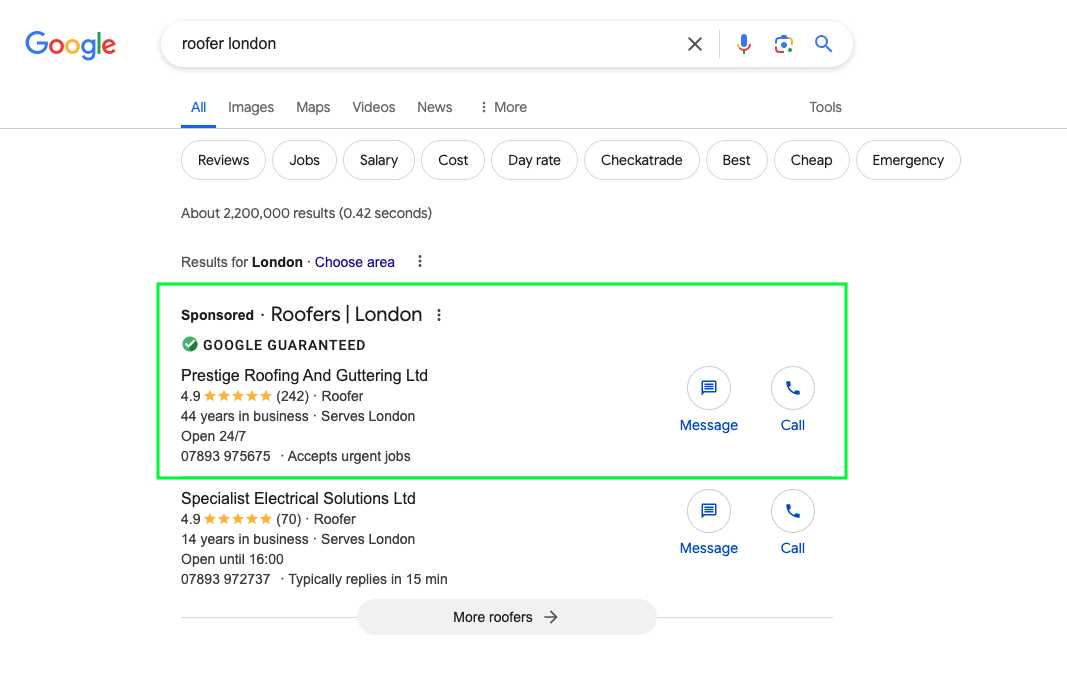 Google Guarantee - Star Websites
